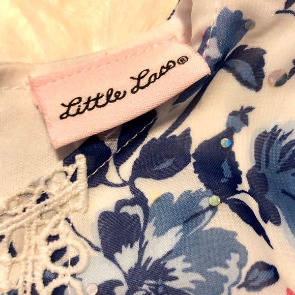 Little Lass | Matching Sets | 3t Blue Pink Floral Sequins Gorgeous ...